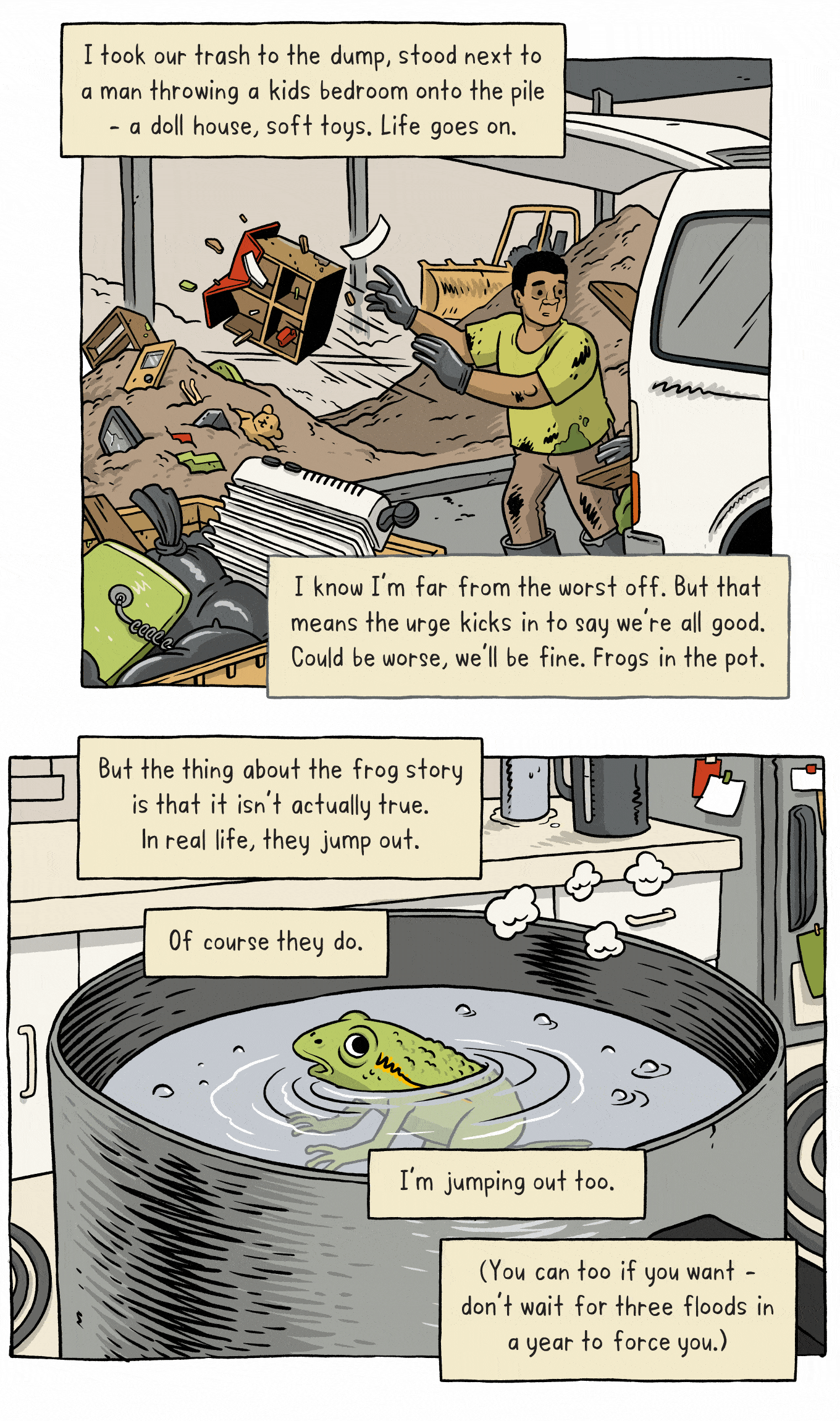 The SideEye: Frogs and Sandbags